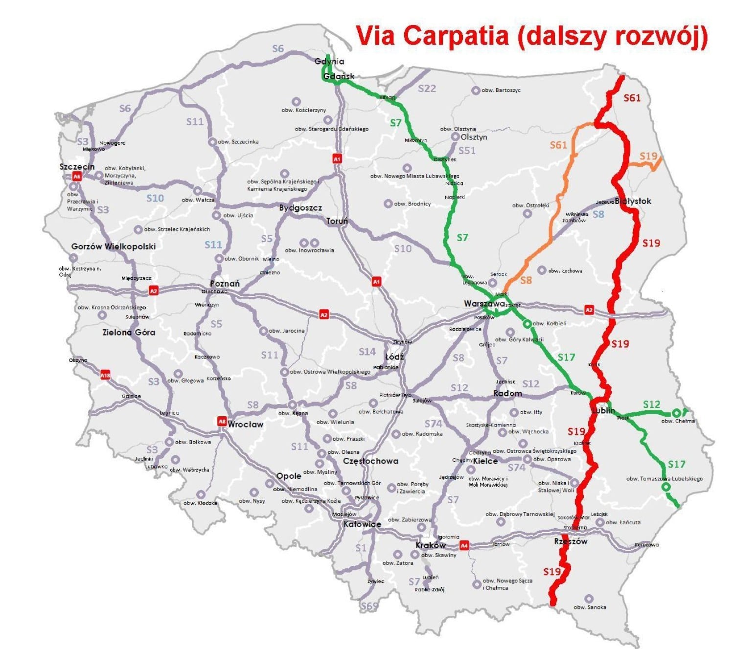 Via Carpatia i Via Baltica. Radni PSL w sejmiku za łącznikiem Białystok - Augustów - Raczki ...